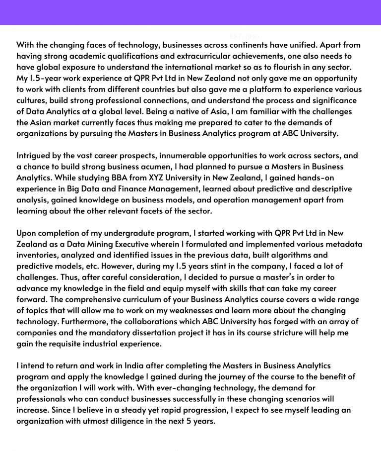 SOP (Statement of Purpose): Format, Samples, & Tips | Leverage Edu