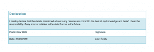 Declaration For Resume For Freshers: Writing Tips & Examples
