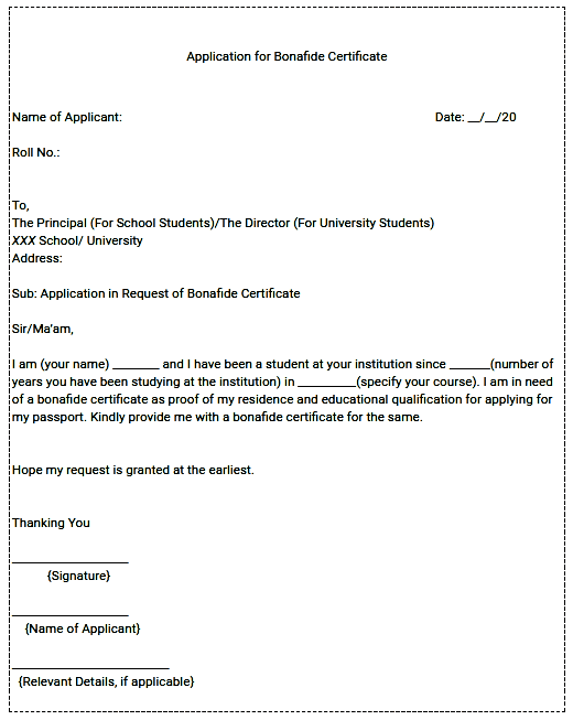 Download Bonafide Certificate Formats: Application Samples in PDF