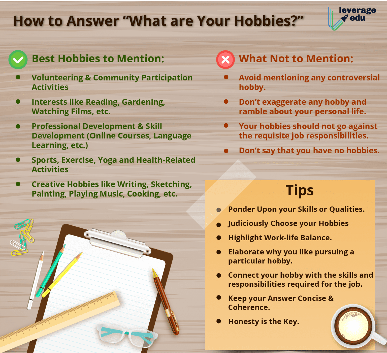 What are your Hobbies? Best Answer with Samples and Tips
