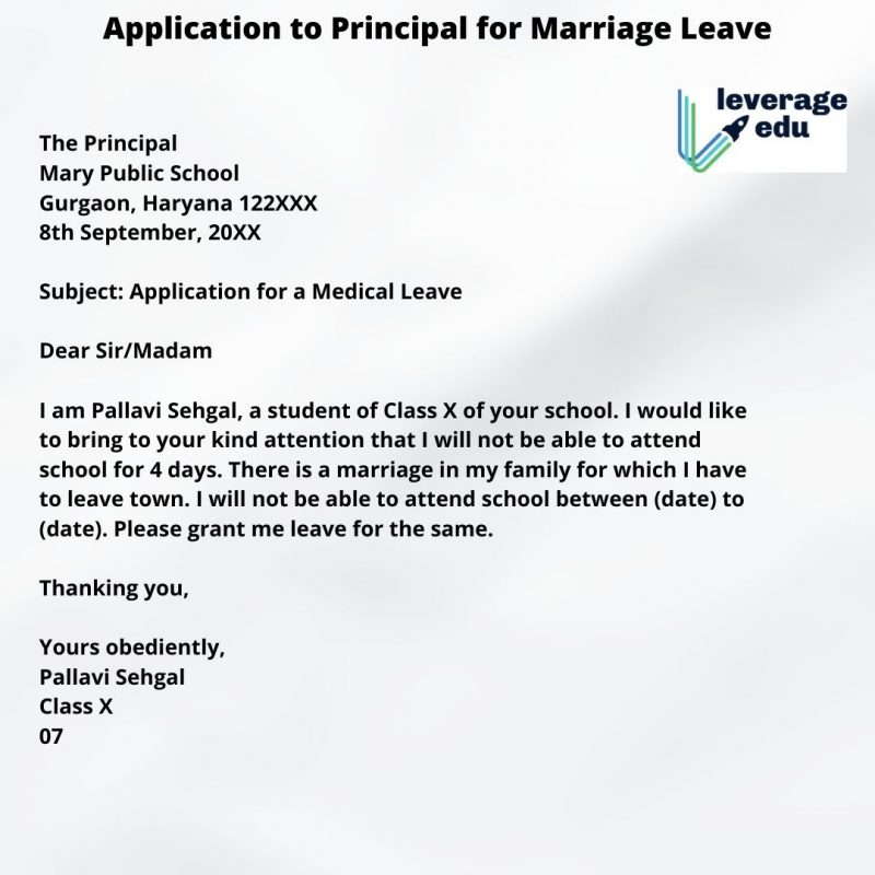 How to Write an Application to the Principal - Format & Samples