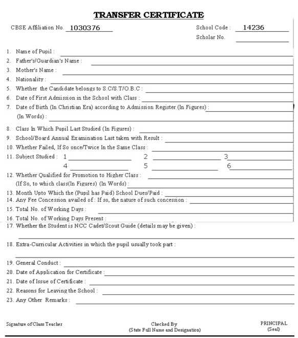 Transfer Certificate Guide for Study Abroad Students: Format, Uses ...