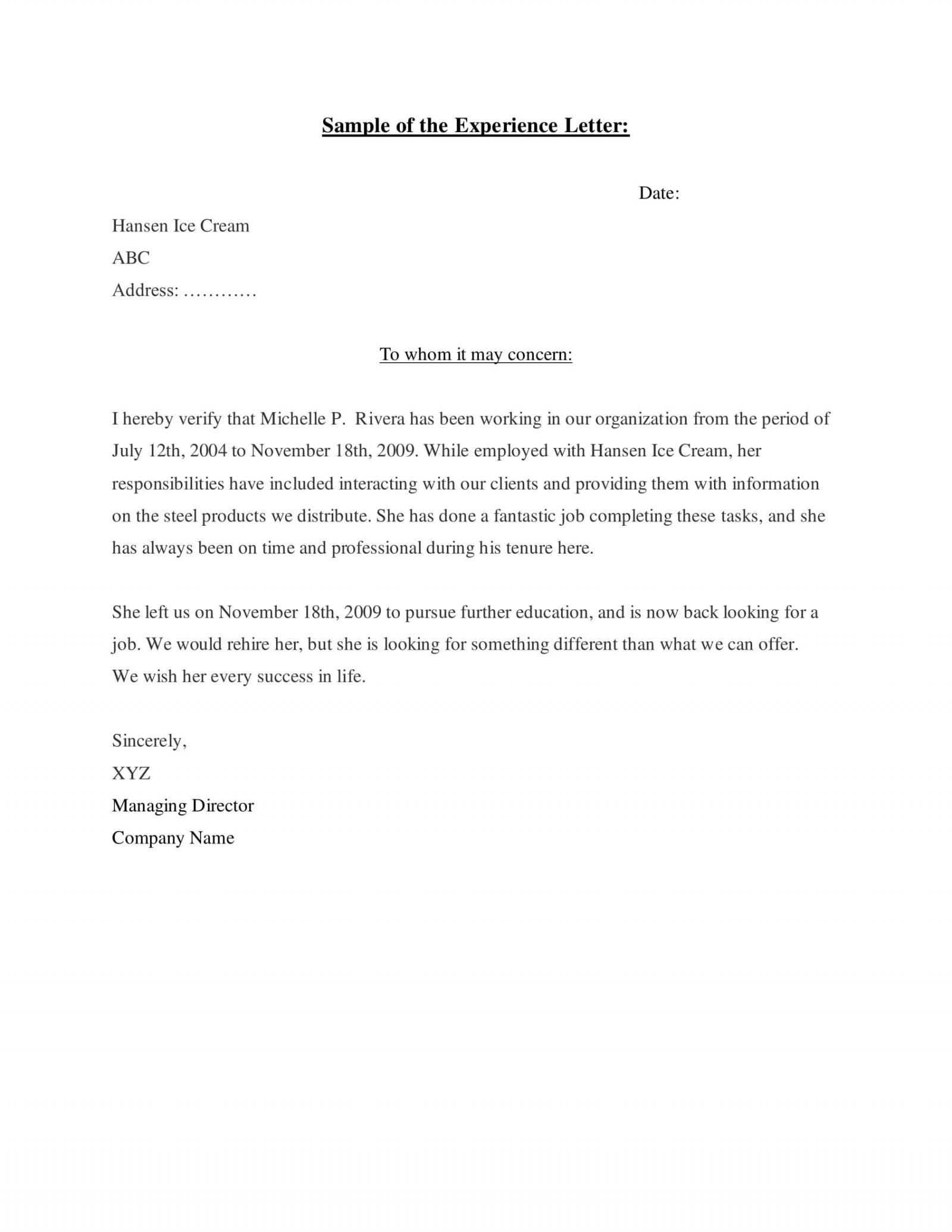 What is Experience Letter Format: Examples, Tips & Templates