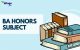 Complete List of BA Subjects with Specializations for 2025