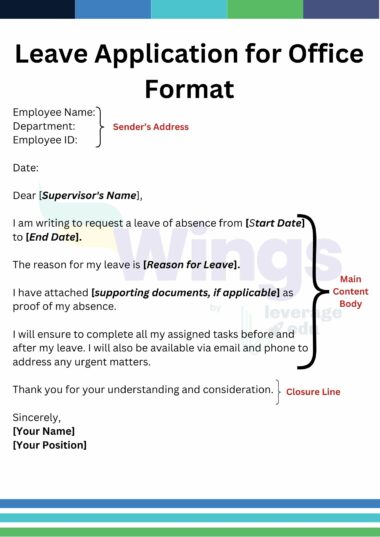 Leave Application: Best Format, Templates & for Samples Office & School