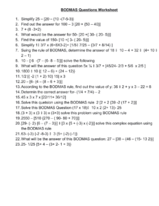 How to Solve BODMAS Questions: Tips, Sample, Worksheets