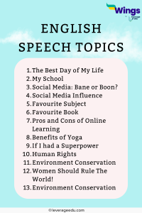 250+ English Speech Topics for Students