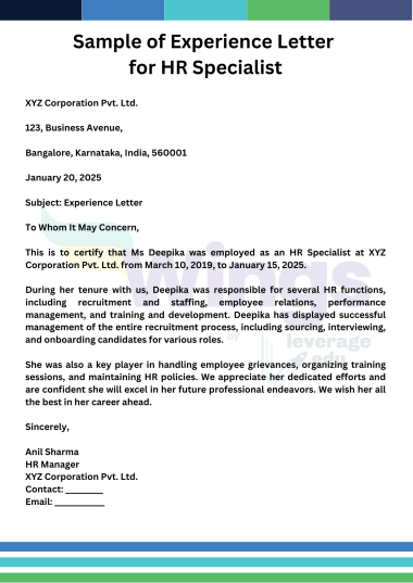 What is Experience Letter Format: Examples, Tips & Templates