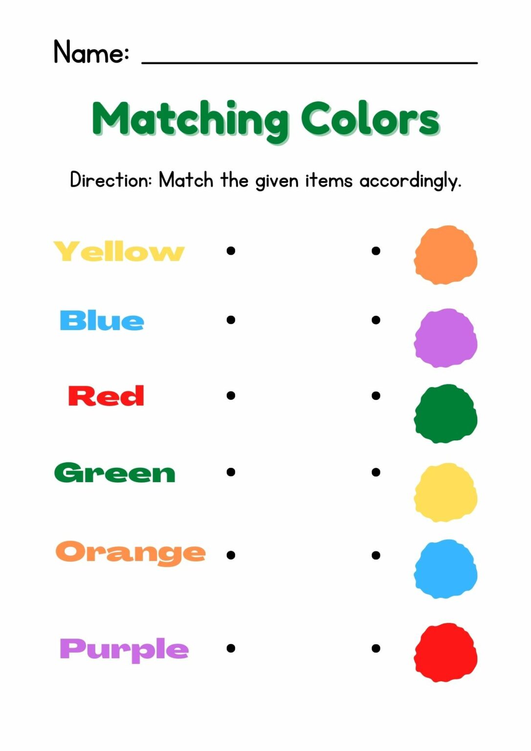 Name of Colors in hindi and english रंगों के नाम List of Colours