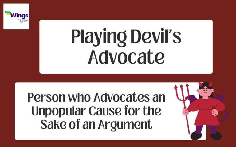 What Does Playing Devil's Advocate Mean, Example, Synonyms | Leverage Edu Explore