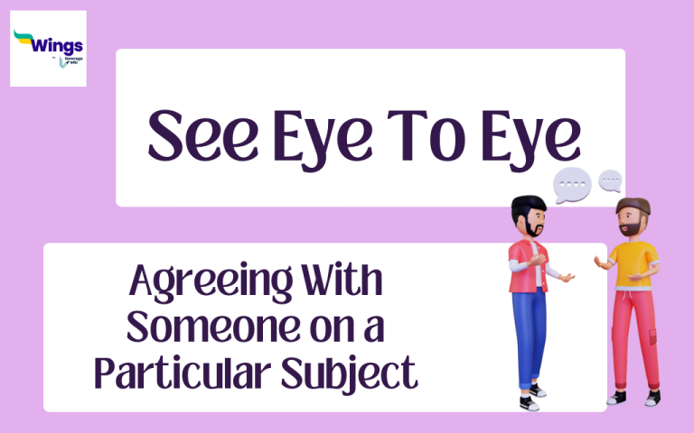 See Eye To Eye Idiom Meaning, Examples, Synonyms | Leverage Edu Explore