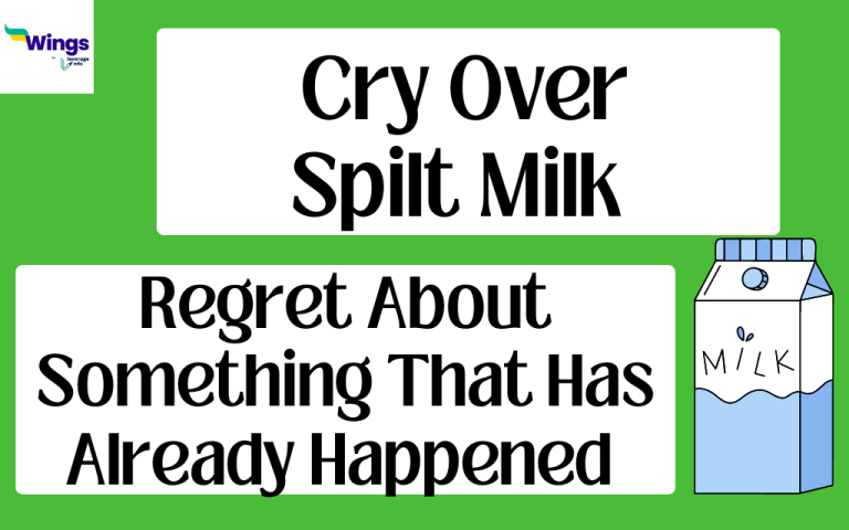 Cry Over Spilt Milk Meaning, Examples, Synonyms | Leverage Edu Explore