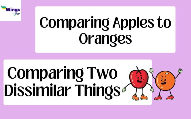 Comparing Apples to Oranges Meaning, Examples, Synonyms | Leverage Edu ...