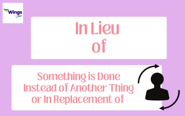 In Lieu of Meaning, Examples, Synonyms | Leverage Edu Explore
