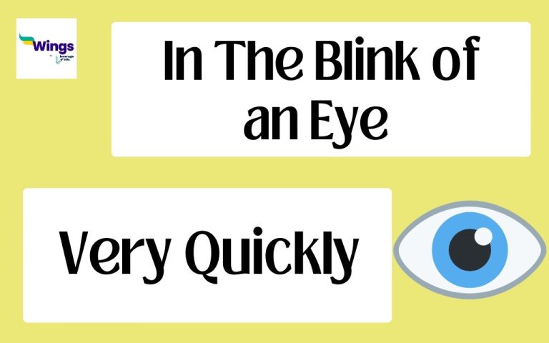 In The Blink of an Eye Meaning, Examples, Synonyms | Leverage Edu Explore