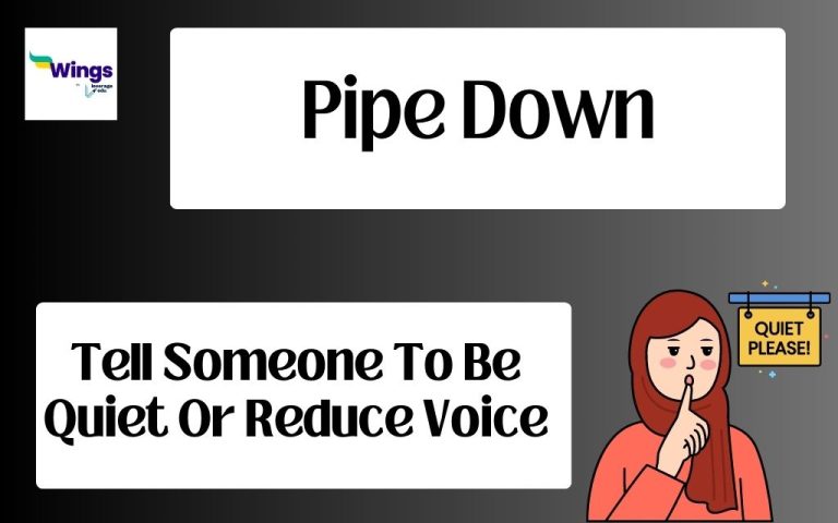Pipe Down Meaning, Usage With Examples | Leverage Edu Explore