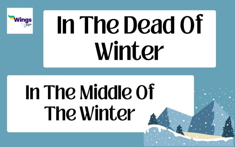 In The Dead of Winter Idiom Meaning, Synonyms, Examples | Leverage Edu Explore