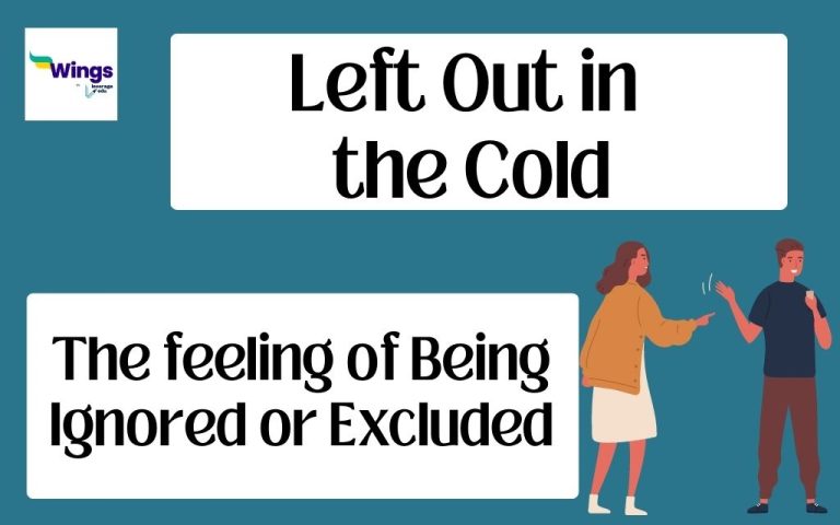 Left Out in the Cold Idiom, Examples and Synonyms | Leverage Edu Explore
