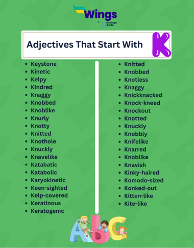 99+ Adjectives Starting With The Letter K: Meanings and Exercise ...