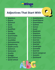 Adjectives Starting With The Letter Q With Meanings & Uses - Leverage ...