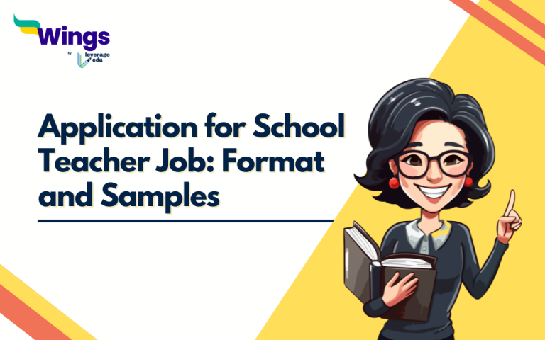 Application for School Teacher Job: Format and Samples | Leverage Edu ...