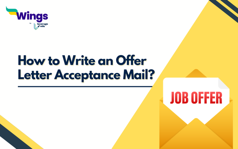 How to Write an Offer Letter Acceptance Mail? Check Samples | Leverage ...
