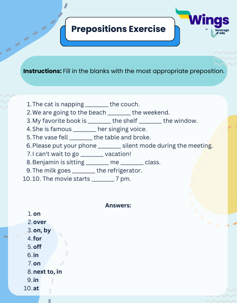 Prepositions of Directions with Examples and Exercises - Leverage Edu Explore