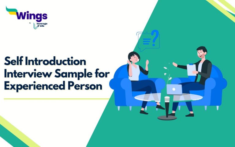 Self Introduction Interview Sample for Experienced Person - Leverage ...