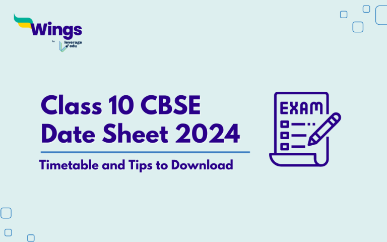 Class 10 CBSE Date Sheet 2024 Released: Check Timetable and Download ...