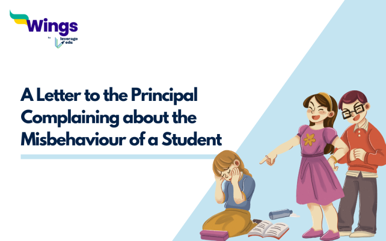 Letter to the Principal Complaining About Student Misbehaviour (Samples ...