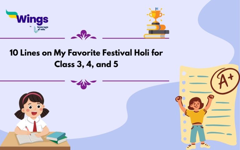 10 Lines on My Favorite Festival Holi for Class 3, 4, and 5 I Leverage ...