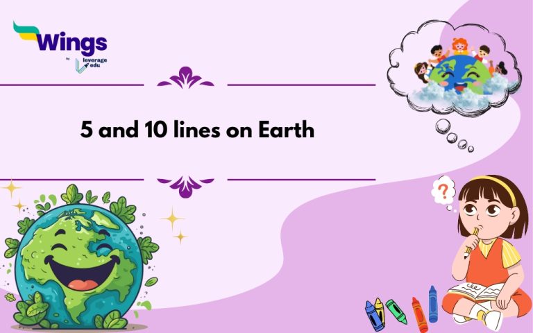 Samples of 5 and 10 lines on Earth in English for Class 2 to 6 ...