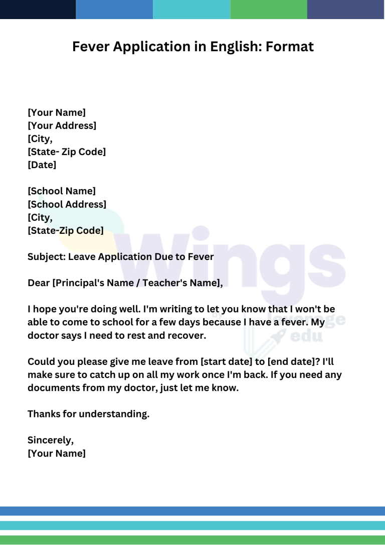 Fever Application in English: Format and Samples | Leverage Edu Discover
