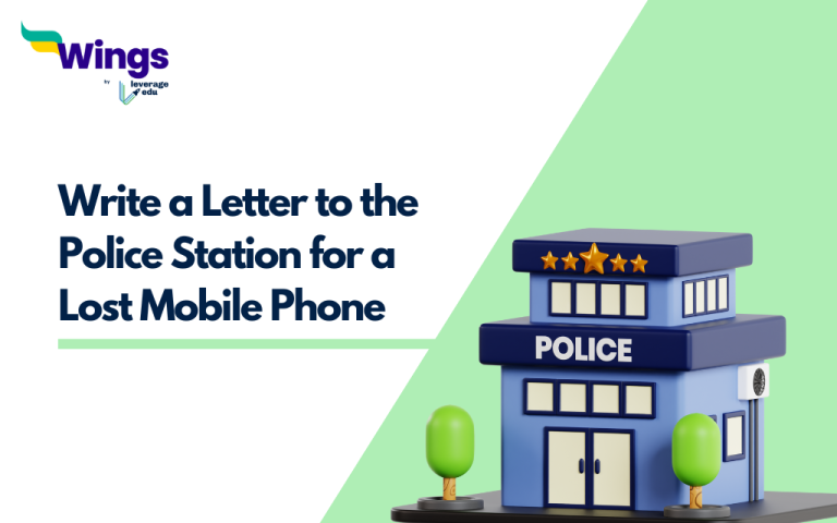 Write a Letter to the Police Station for a Lost Mobile Phone: Check ...