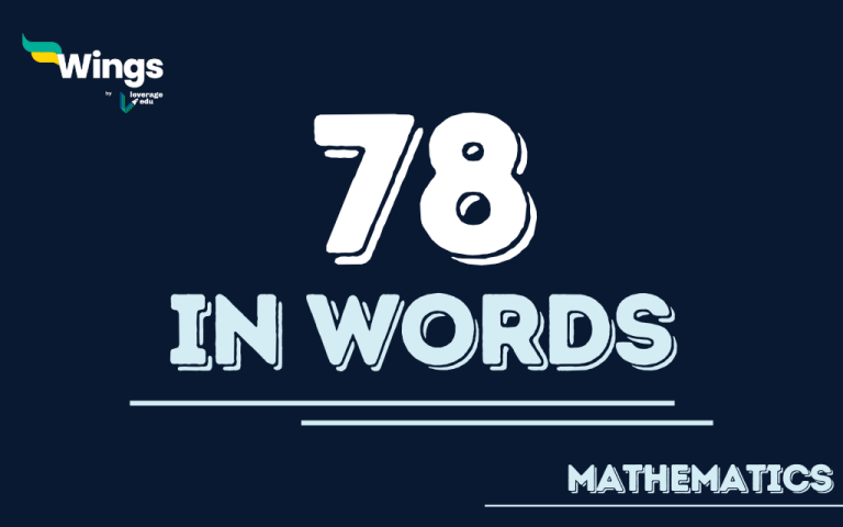 78 In Words: How to Spell 78 in English? - Leverage Edu Discover