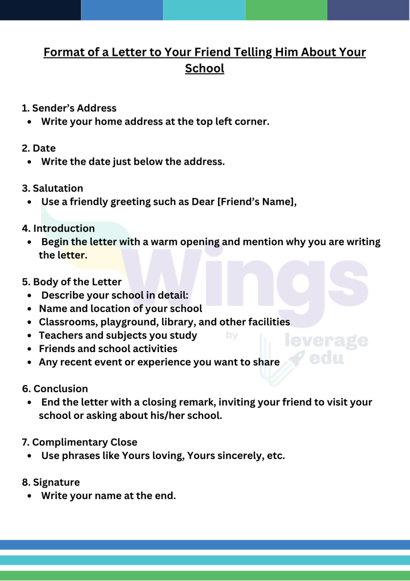 Write a Letter to Your Friend About Your School (Samples, Format & Tips ...
