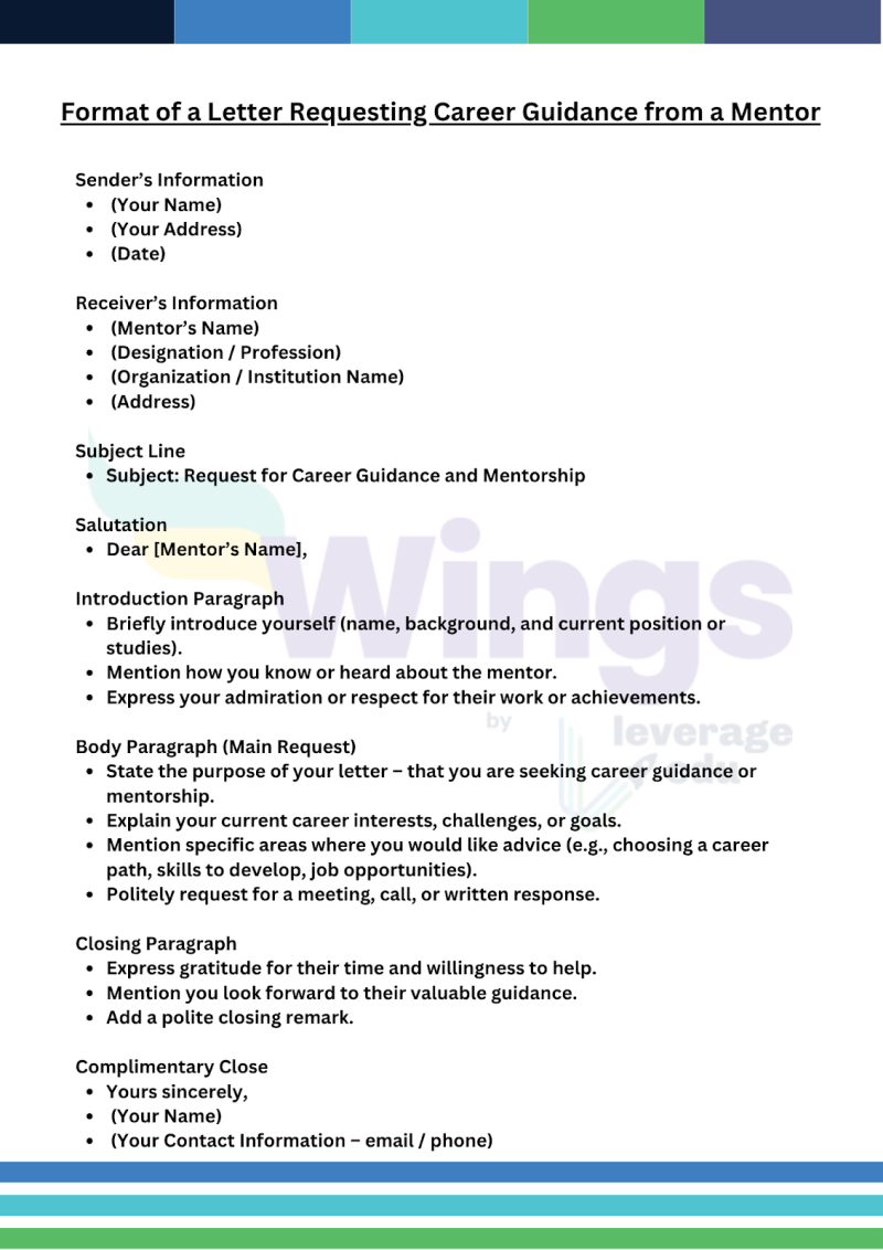 Letter Requesting Career Guidance from a Mentor: Check Samples and Format
