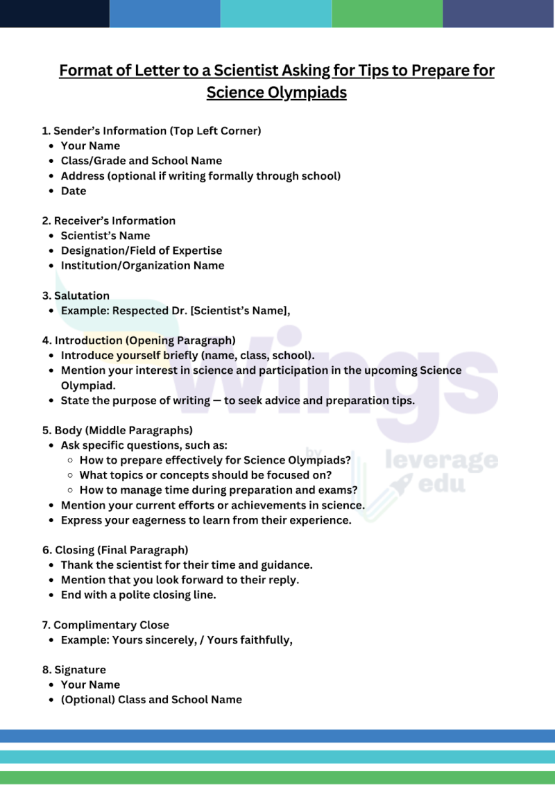 Letter to a Scientist Asking for Tips to Prepare for Science Olympiads